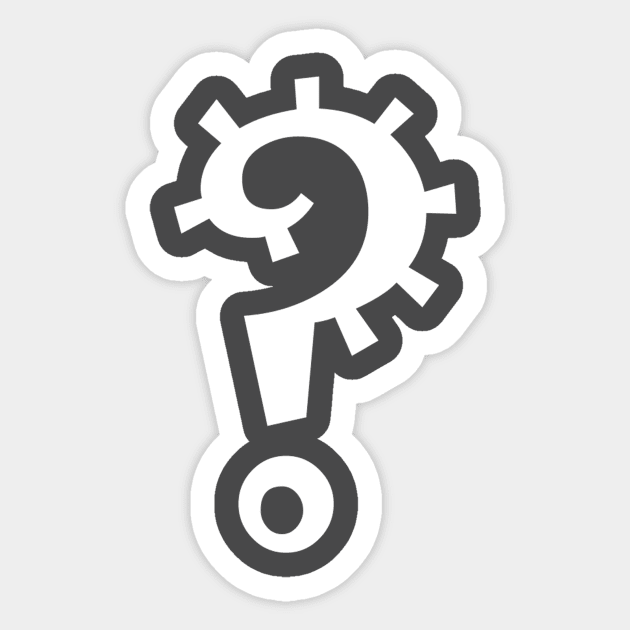 Question mark - Text - Sticker | TeePublic