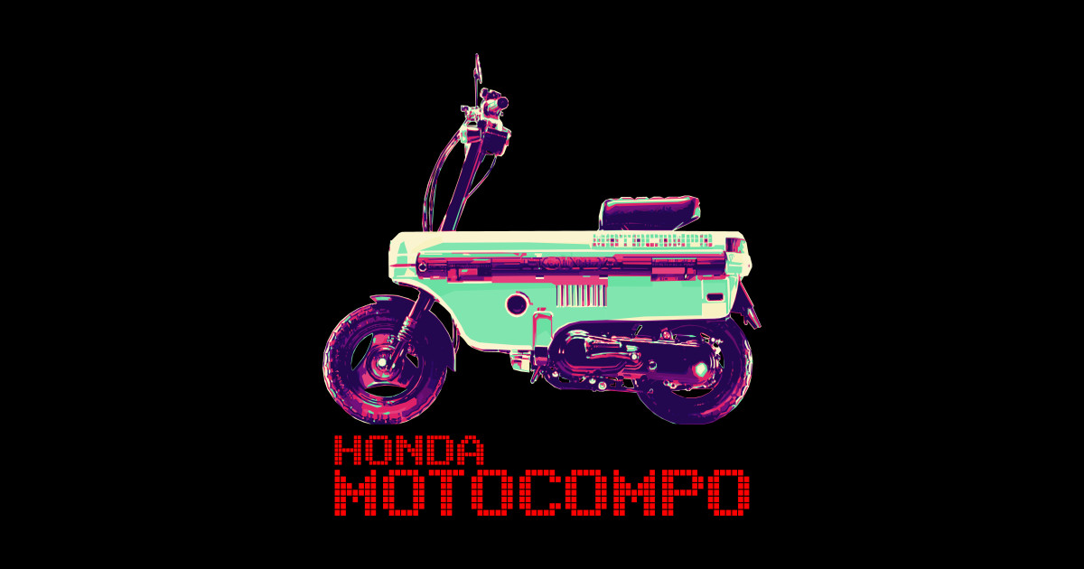 Motocompo - Honda Motocompo - Sticker | TeePublic