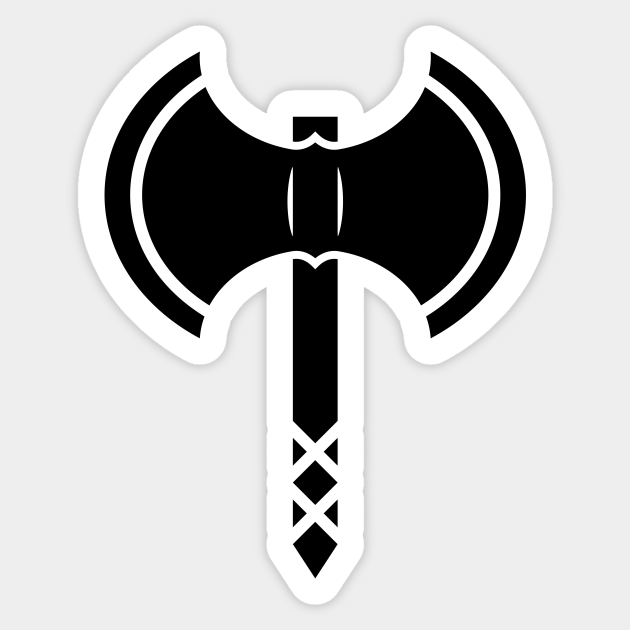 Lesbian Labrys Stylized Symbol - Lesbian Labrys - Sticker | TeePublic