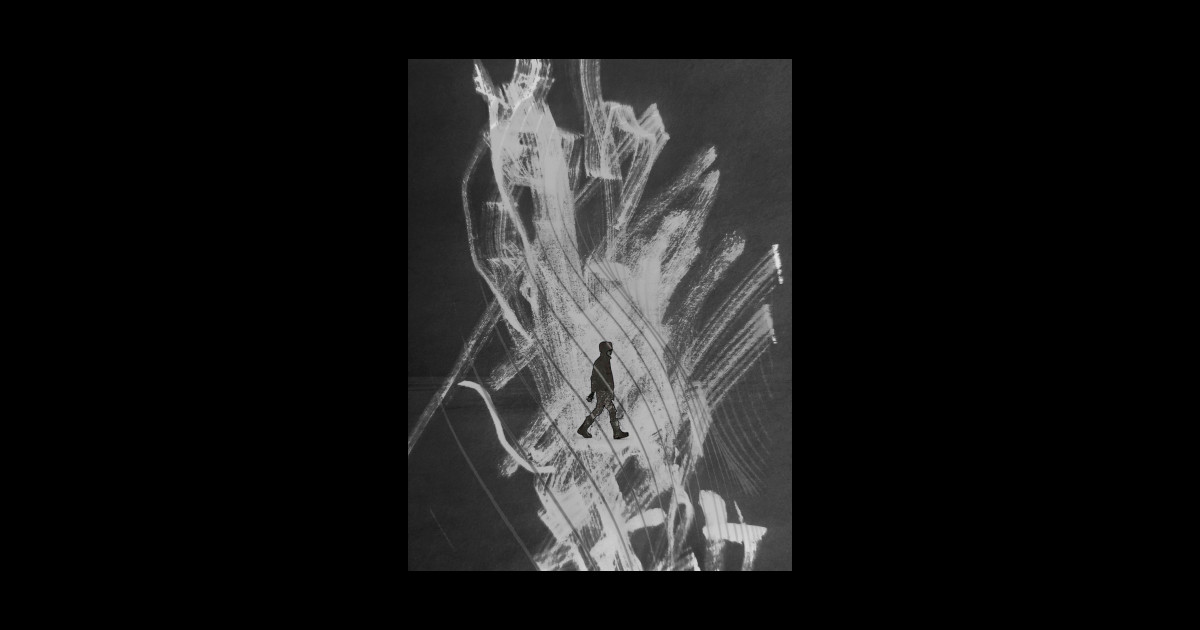 Boy Walking Abstract Art Design - Abstract - Magnet | TeePublic