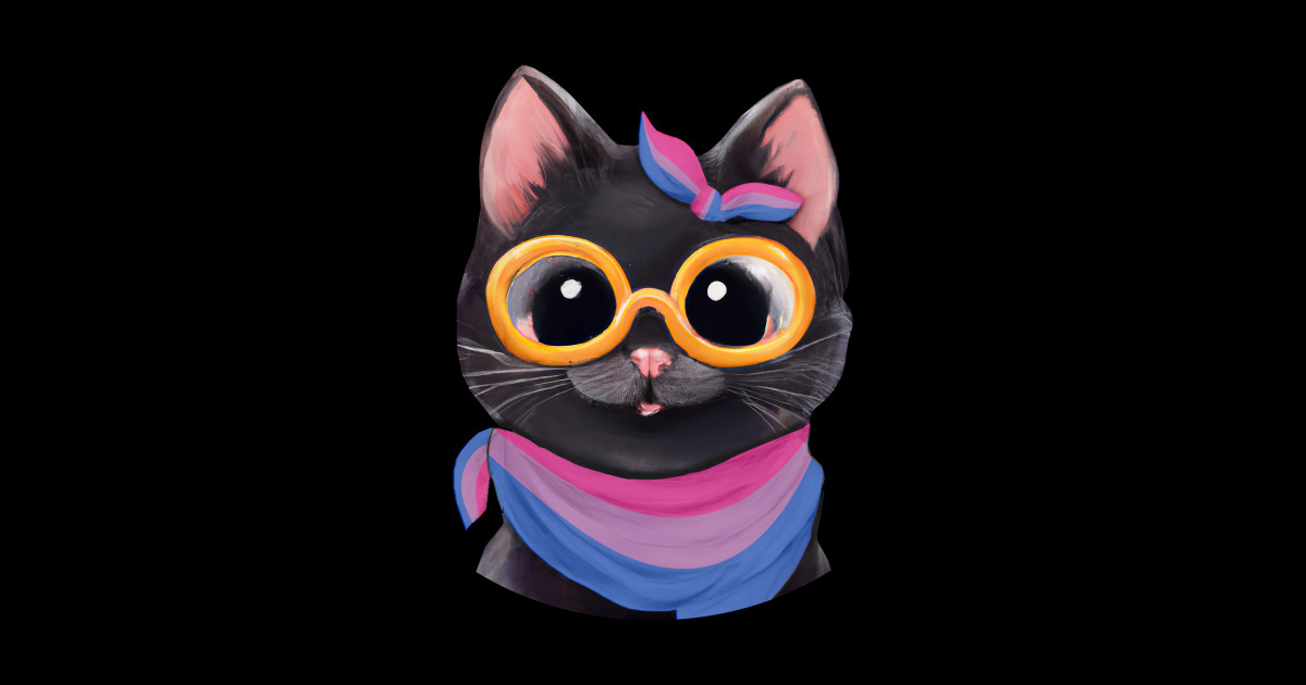 Cute Bisexual Shirt, Cat Bisexual Shirt, Subtle Bisexual, Bi t-shirt ...