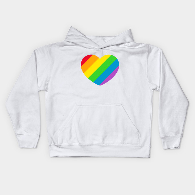Rainbow LGBT Pride Heart - Lgbt - Kids Hoodie | TeePublic