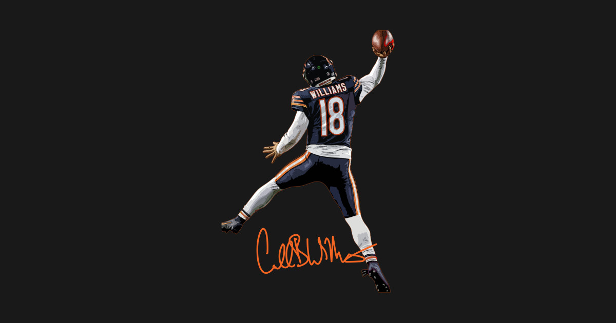 Caleb Williams JUMP - Caleb Williams - T-Shirt | TeePublic