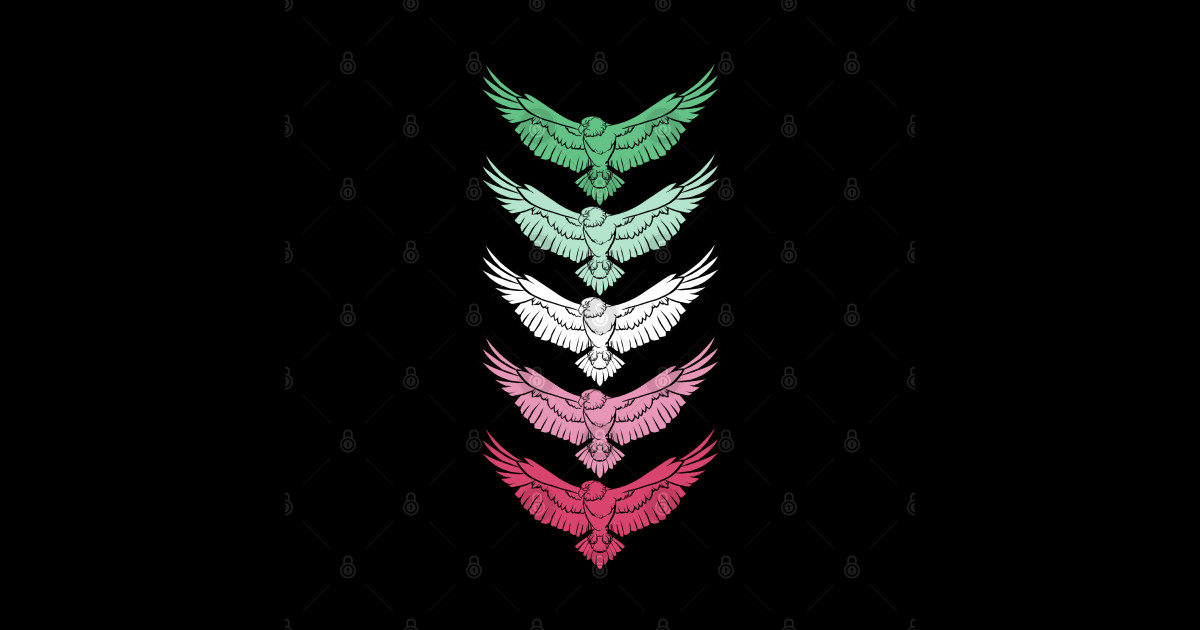 Abrosexual Pride Flag Lgbtq Lgbt Abro Pride Hawk Birds Abrosexual