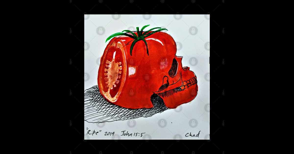 Ripe for inktober 2019 by chad brown - Inktober - Sticker | TeePublic