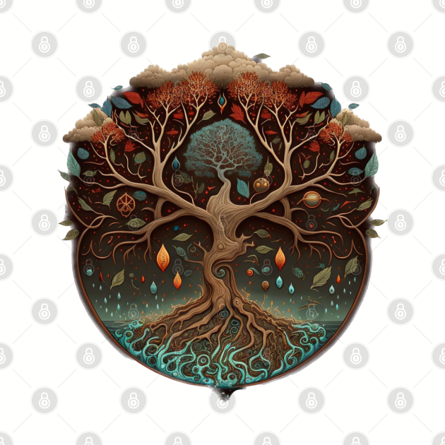 Tree of Life - Designs for a Green Future - Tree - Pin | TeePublic