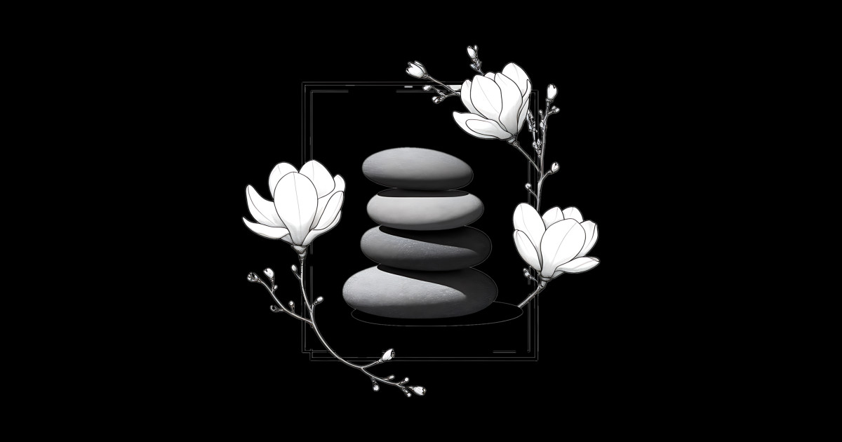 Hand Drawn Balance Stone Mindfulness Meditation Zen - Hand Drawn ...