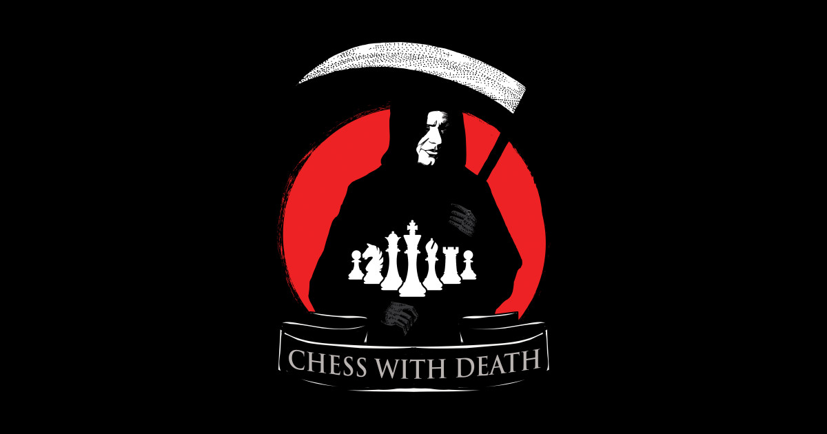CHESS WITH DEATH - Classic Movie Fan Art - Sticker | TeePublic