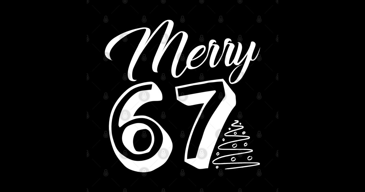 67-christmas - 67 Christmas - Sticker | TeePublic