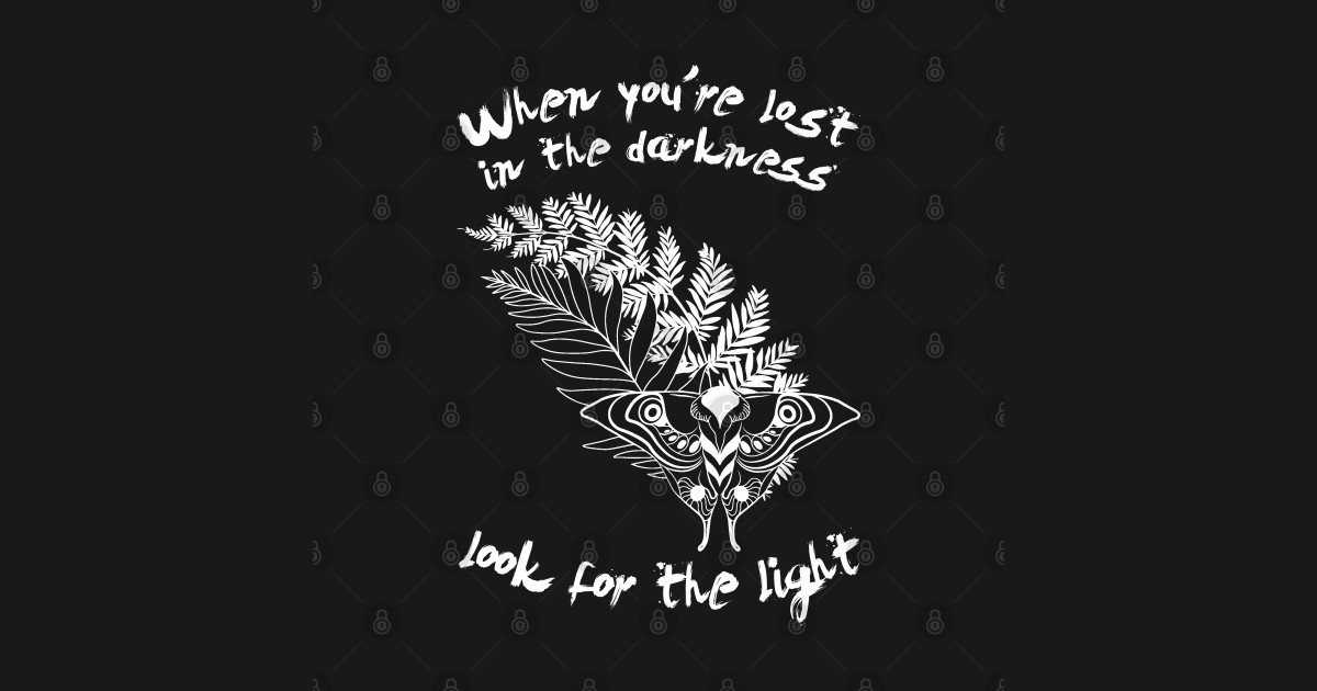 Look for the Light White Tattoo - The Last Of Us - T-Shirt | TeePublic