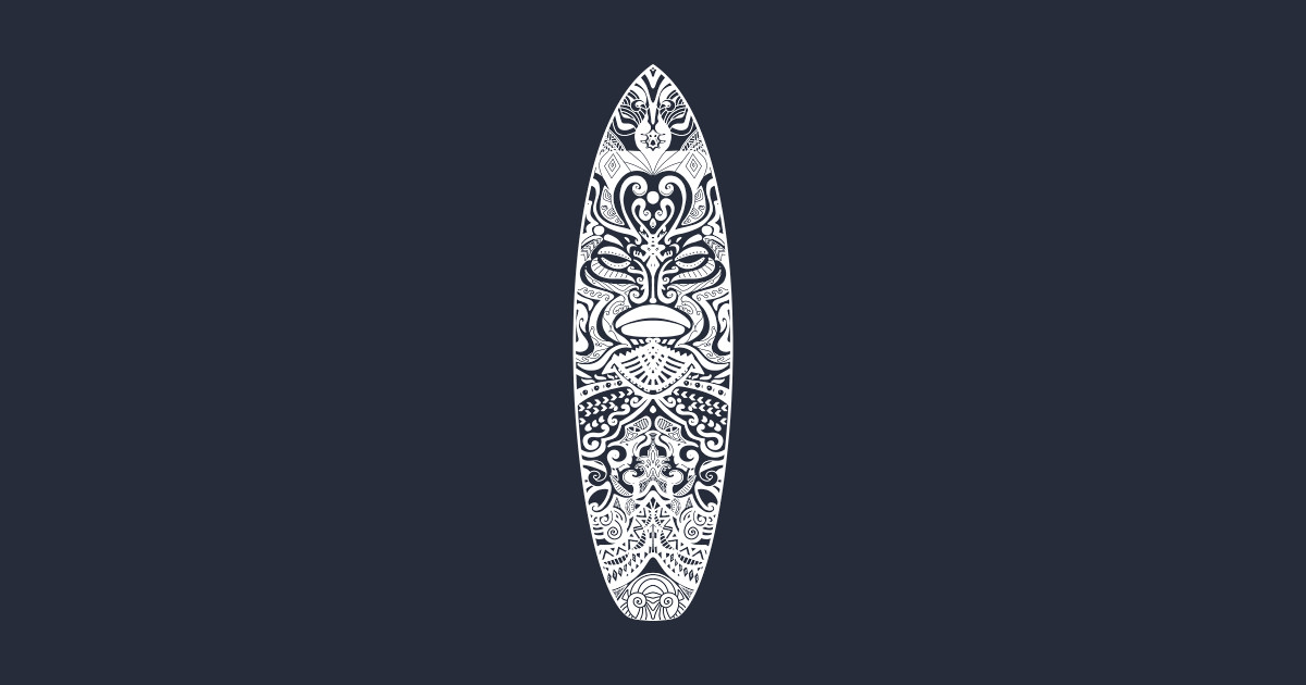 Maori Surf (white version) - Surf - T-Shirt | TeePublic