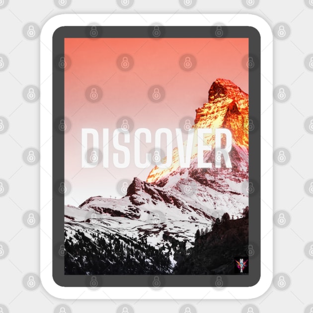 Discover Swiss Alps Motivational Art - Motivational Words - Sticker ...