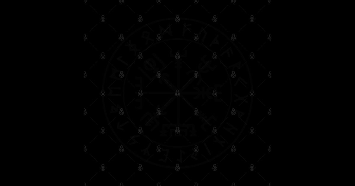 Viking compass symbol - Vegvisir - Posters and Art Prints | TeePublic