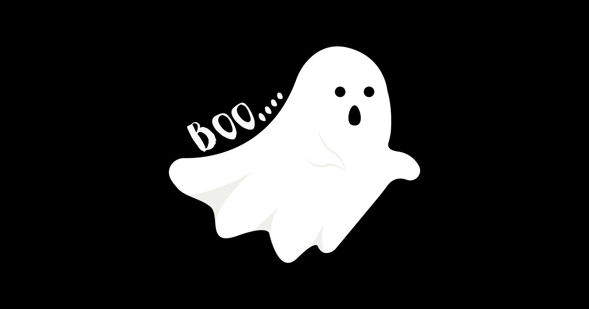 GHOST BOO.... - Ghost - Sticker | TeePublic