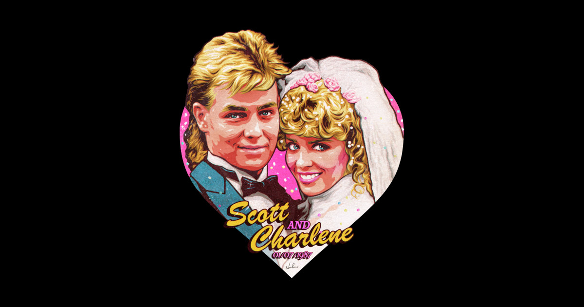 SCOTT AND CHARLENE - Neighbours - Sticker | TeePublic