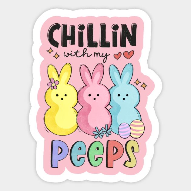 COOL PEEPS - Easter Peep - Sticker | TeePublic