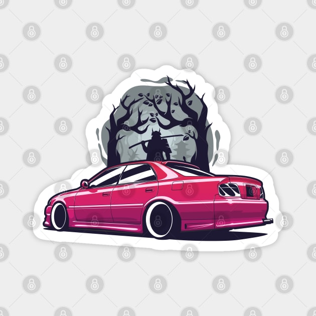 Pink Chaser X100 JDM samurai warrior - Chaser - Magnet | TeePublic