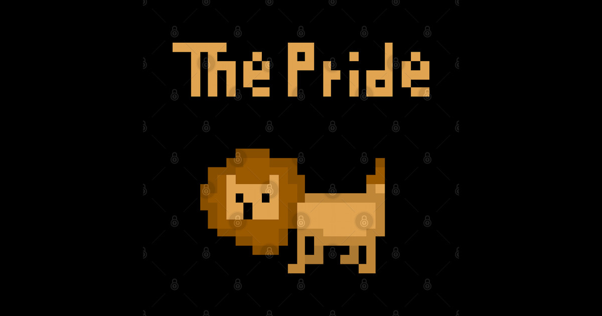 8bit Lion Pride - Payson - Sticker | TeePublic