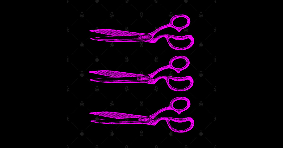 Scissors - Scissors - Sticker | TeePublic
