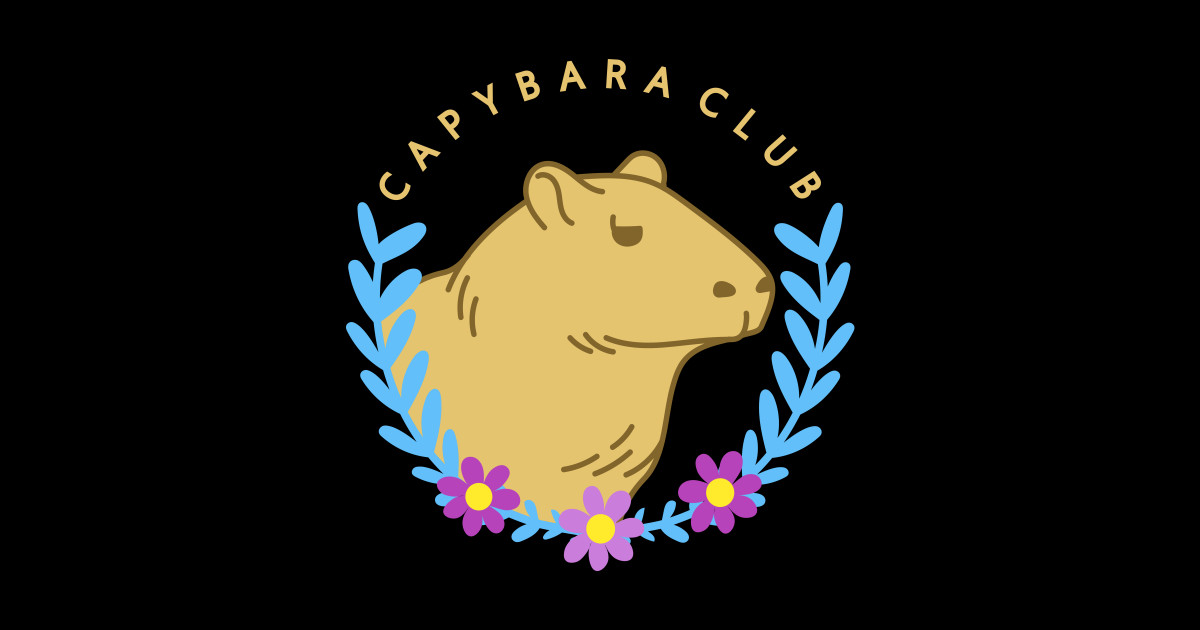 Capybara Club - Capybara - Tapestry | TeePublic