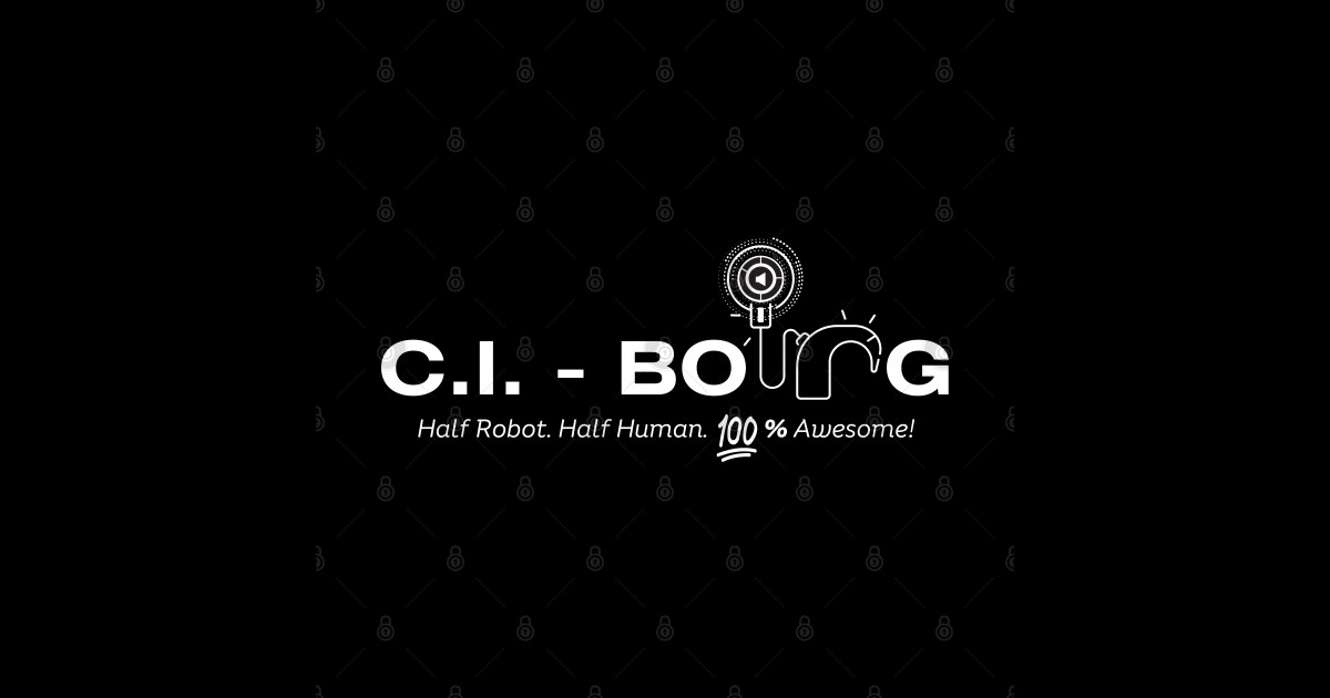 C.I.Borg | Half Robot | 100% Awesome - Cochlear Implant - Sticker ...