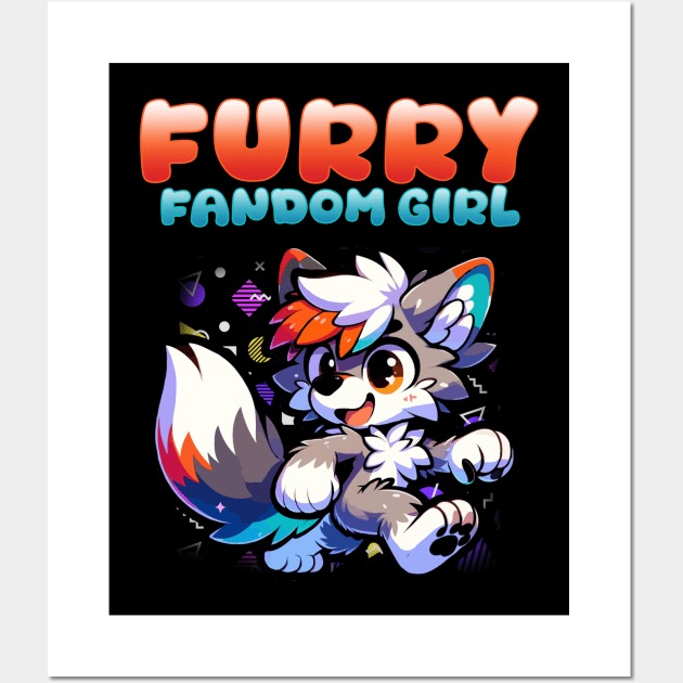 Furry Fandom Girl I Wolf Furries Fandom Cosplay - Furry - Posters and ...