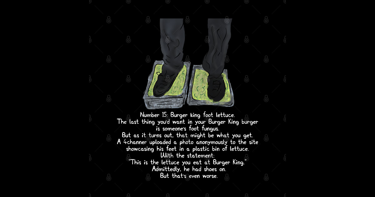 Burger King Foot Lettuce Meme - Memes - Sticker | TeePublic