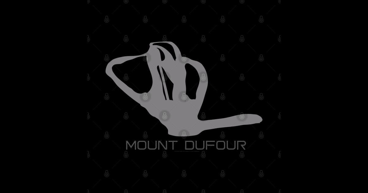 Mount Dufour Resort 3D - Mount Dufour - Sticker | TeePublic