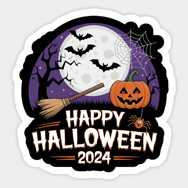 Happy halloween 2024 - Happy Halloween - Sticker | TeePublic
