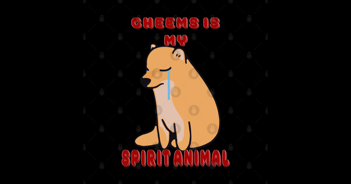 CHEEMS KAWAII SPIRIT ANIMAL CRY'N - Cheems Kawaii Meme - Posters and ...