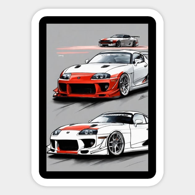 Toyota Supra - Supra - Sticker | TeePublic
