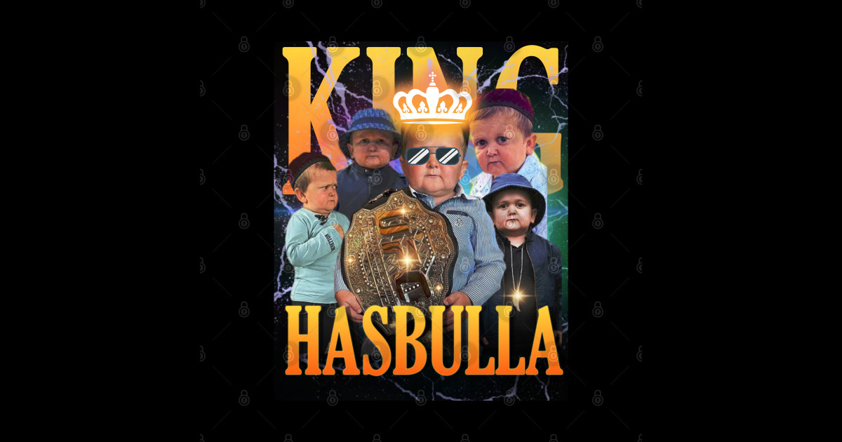 Retro King Hasbulla - Hasbulla - Sticker | TeePublic