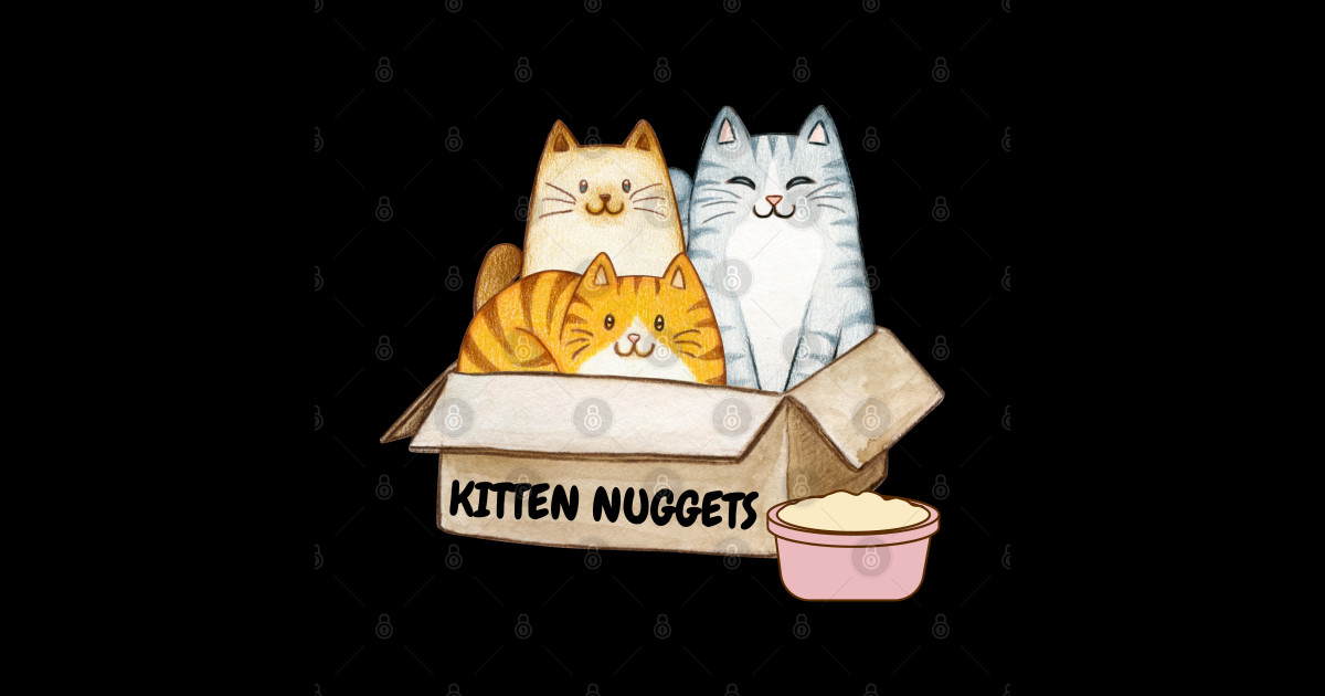 Kitten Nuggets T Shirt and Apparel - Kitten Nuggets - Sticker | TeePublic