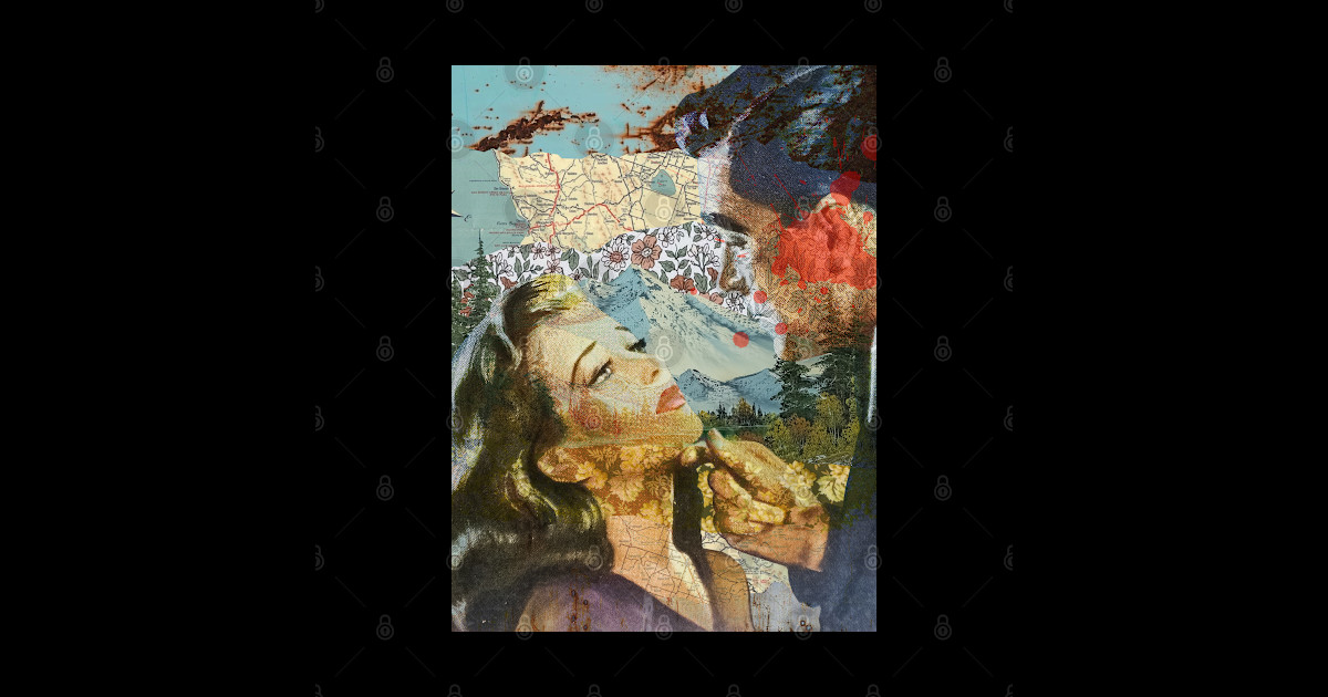 Spring Has Sprung - Surreal/Collage Art - Artsy Style - Sticker | TeePublic