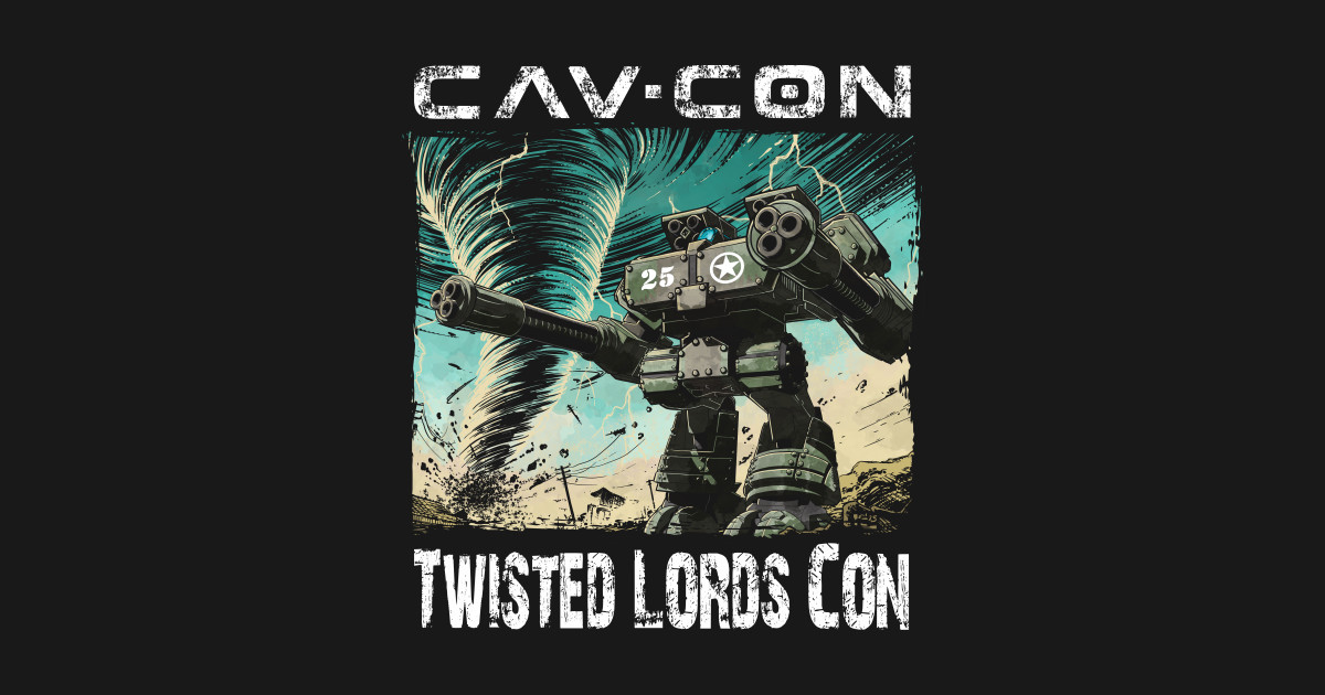 2025 CAV-CON (BLACK) OFFICIAL T-SHIRT - Cavcon - T-Shirt | TeePublic