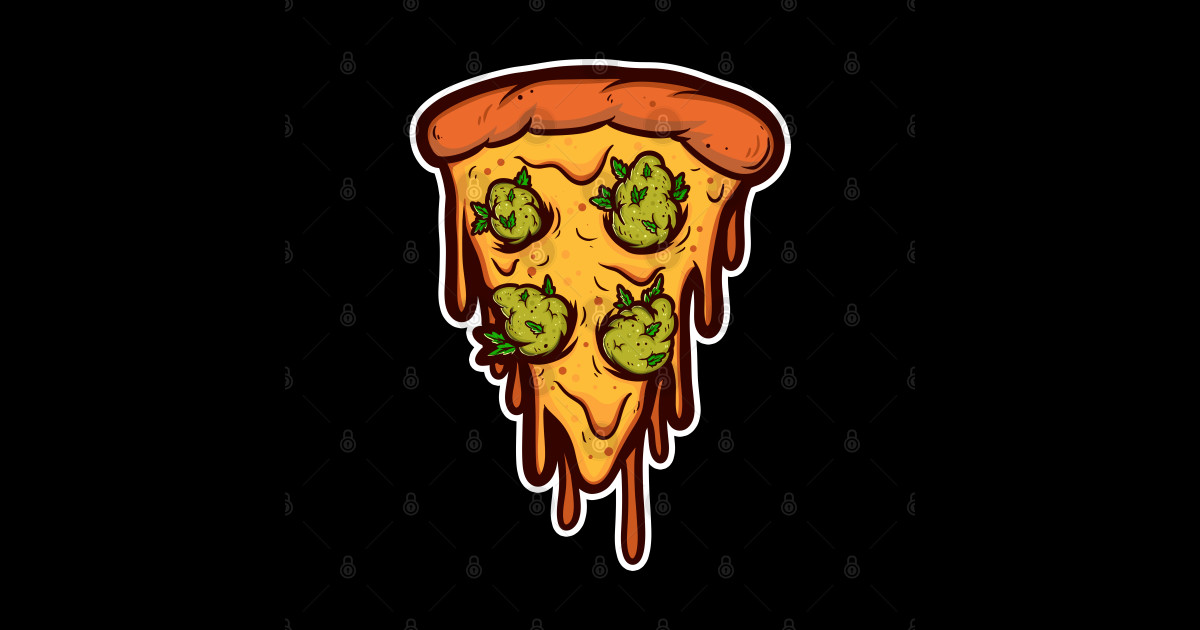 pizza weed - Urban Clothing - Sticker | TeePublic