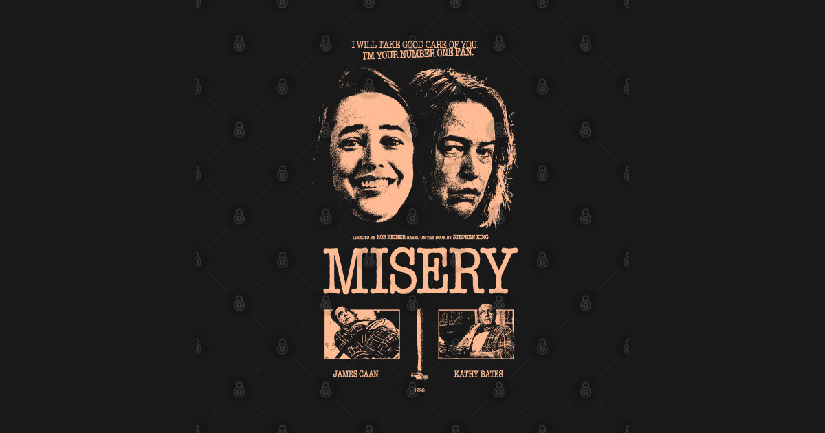 Aesthetic Misery Vintage Horror Movie - Misery - T-Shirt | TeePublic
