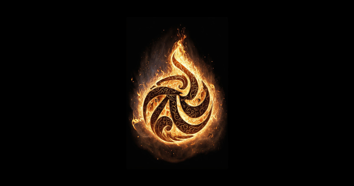 Celtic Fire Rune - Magic - Sticker | TeePublic