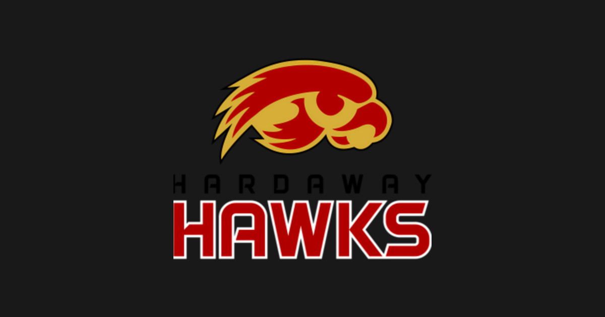 Hardaway Hawks Golden Hawk Logo Football - Hardaway Hawks Golden - T ...