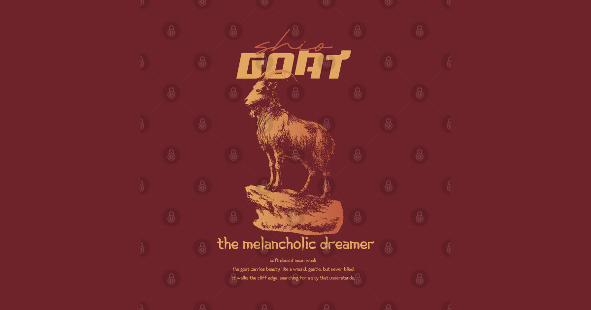 Shio Goat – The Melancholic Dreamer | Dark Chinese Zodiac Streetwear ...