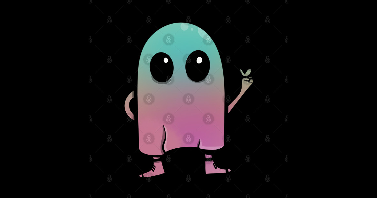 Peace Ghost - Ghost - Sticker | TeePublic