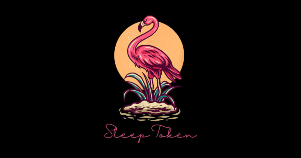 Sleep Token Flamingo Retro Sunset Flamingo Aesthetic Band - Sleep Token ...