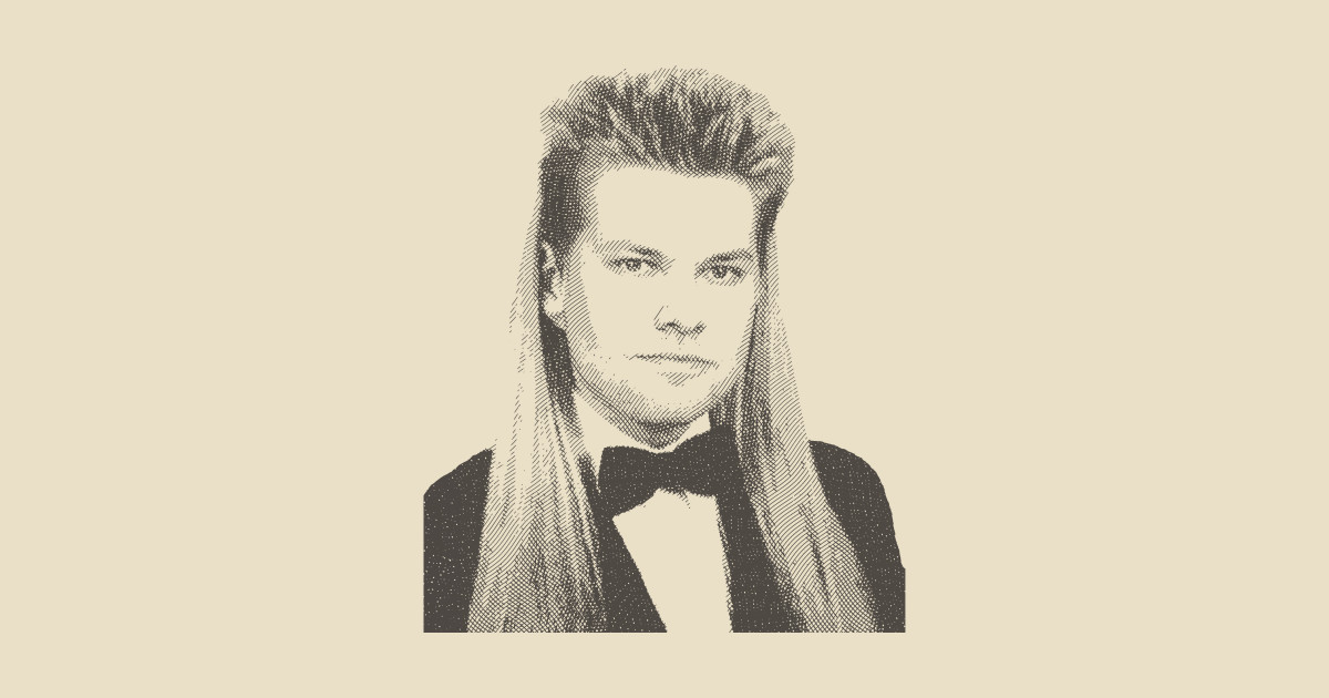 Theo Von High School Prom Mullet Portrait - Theo Von - T-Shirt | TeePublic
