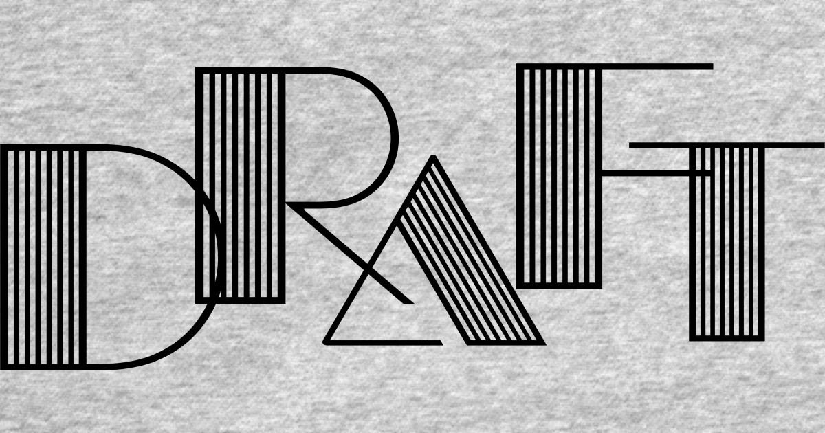 draft word typography - Draft Word - T-Shirt | TeePublic