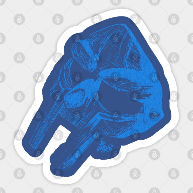 MF Doom Mask Blue - Mf Doom - Sticker | TeePublic