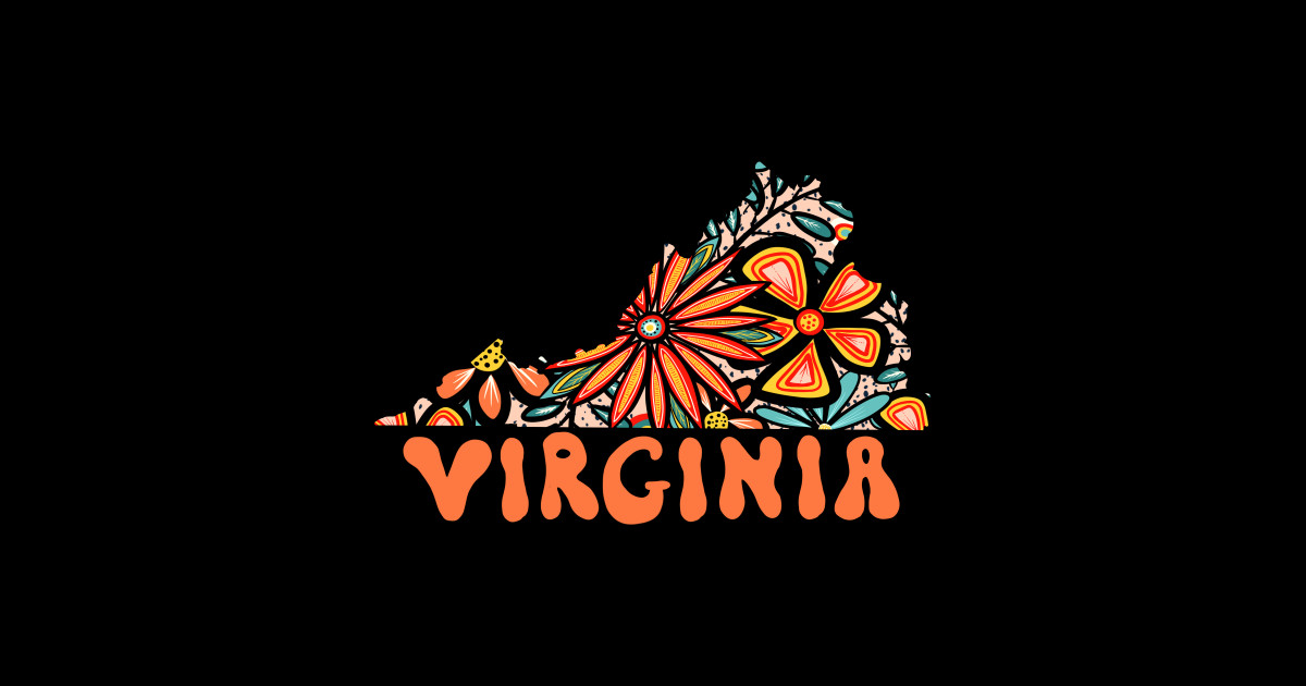 Virginia State Design | Artist Designed Illustration Featuring Virginia ...