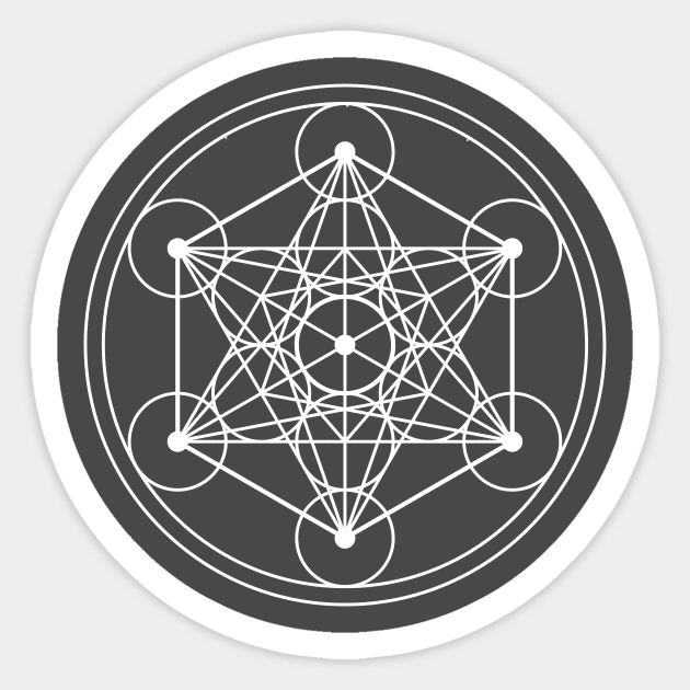 Metatron's Cube Symbol - Metatrons Cube - Sticker | TeePublic