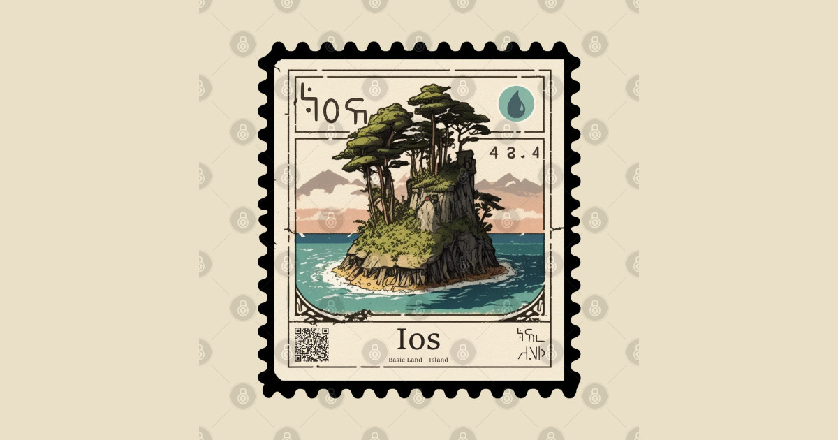 MTG - Island Stamp - Ios - Postage Stamp Series - Postage Stamp - T ...