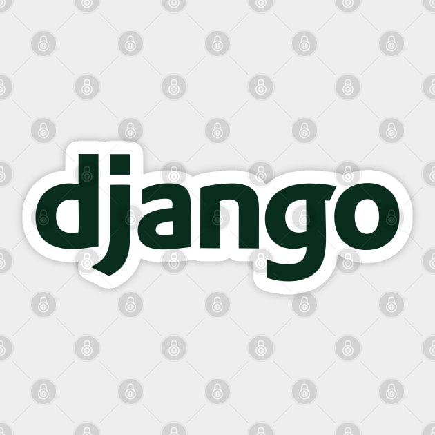 Django Framework Logo - Django - Sticker | TeePublic