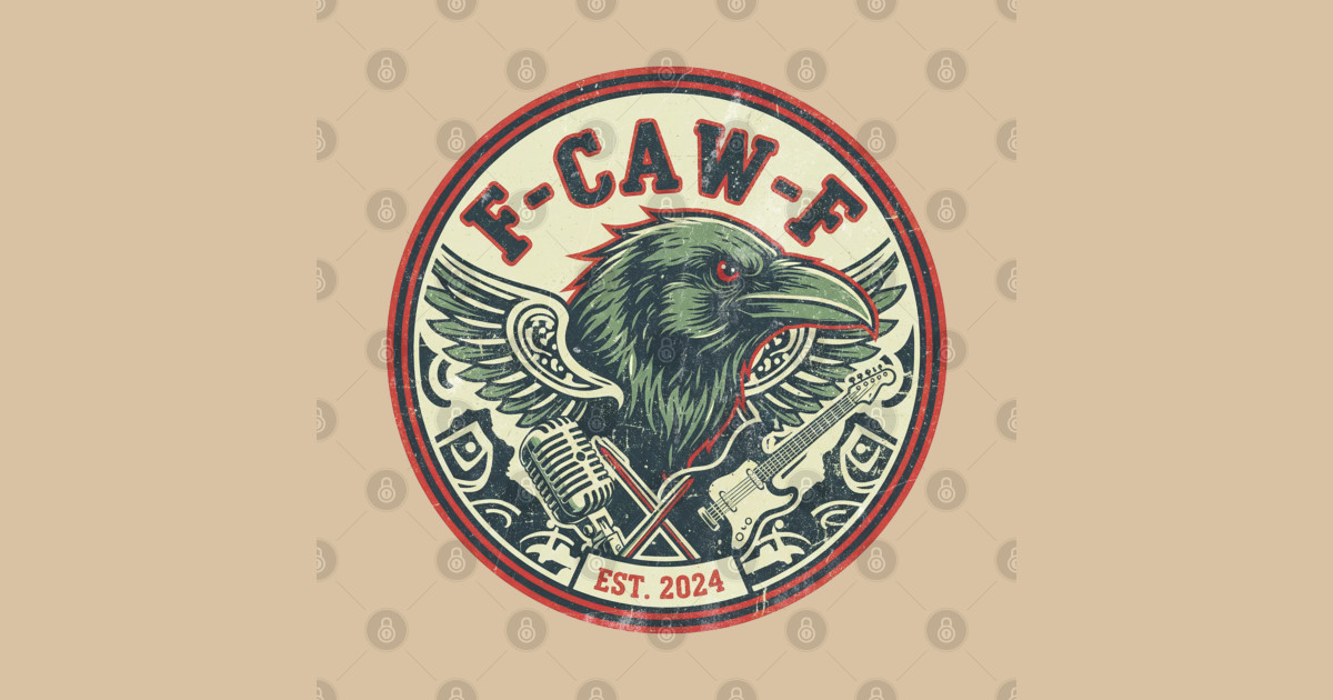 F-caw-F Vintage Crow - F Caw F - T-Shirt | TeePublic